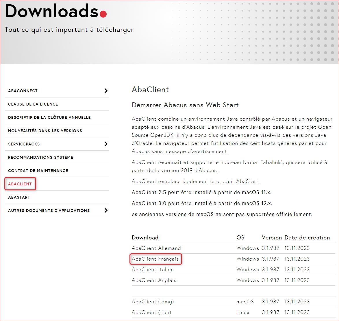 AbaClient - Installation & Configuration – Abacus Helpdesk