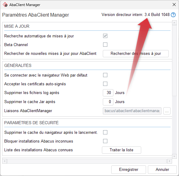 AbaClient - Mise à jour et version – Abacus Helpdesk
