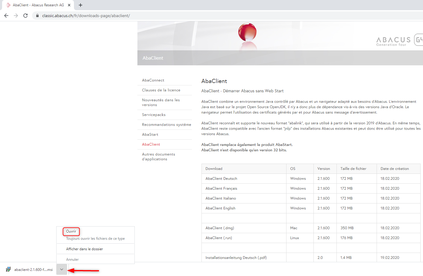 AbaClient - Installation & Configuration – Abacus Helpdesk